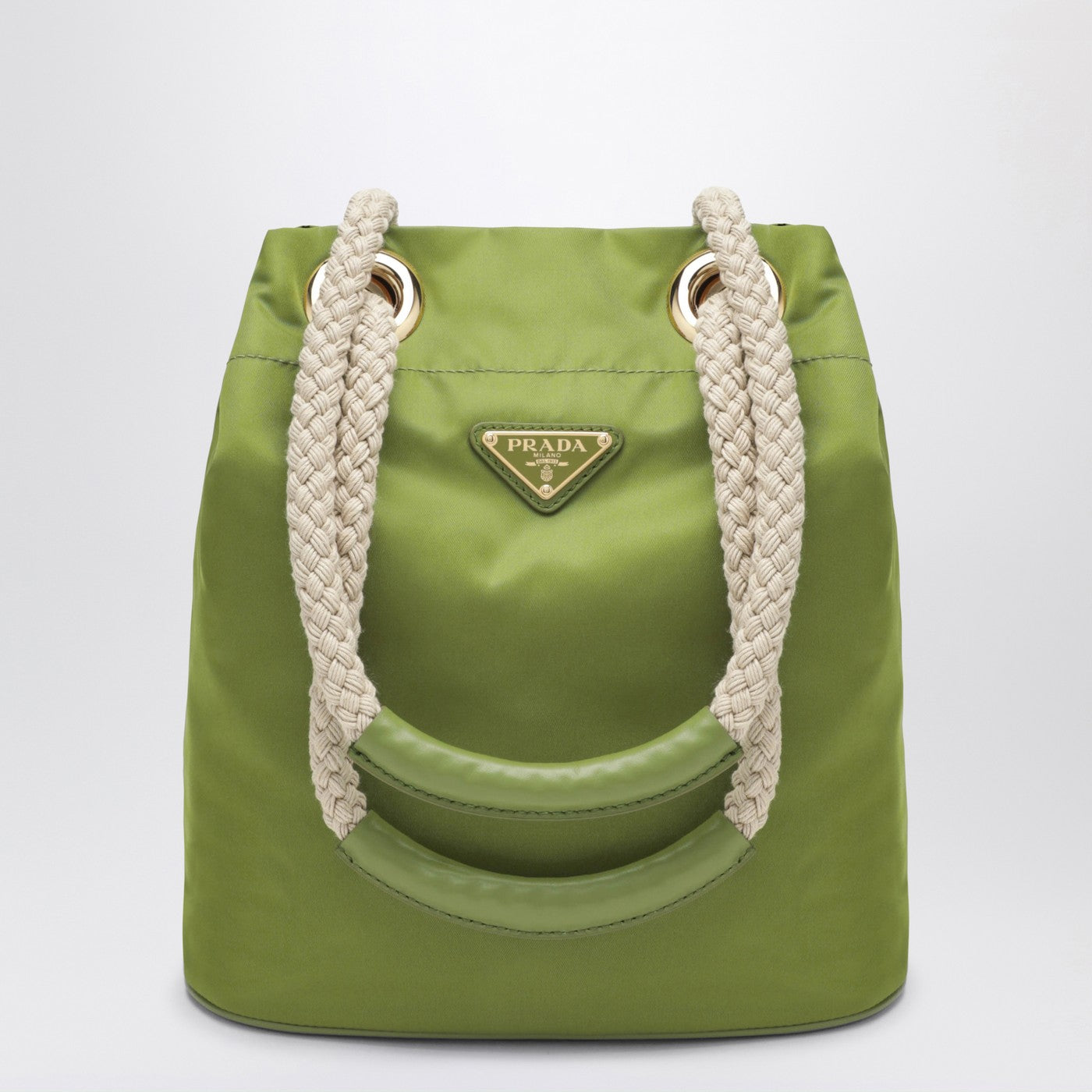 PRADA Secchiello Mariner small in Re-Nylon verde edera | TheDoubleF