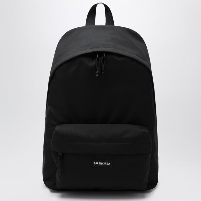 BALENCIAGA Sac à dos Explorer noir avec patch logo | TheDoubleF