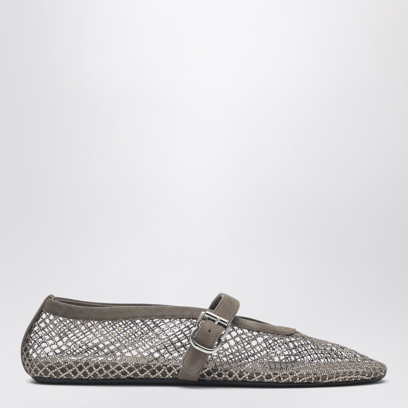 ALAIA Mesh ballerina flats with rhinestones | TheDoubleF