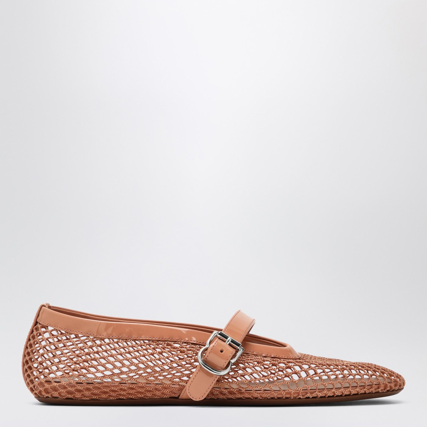 ALAIA Ballerina in blush pink mesh | TheDoubleF