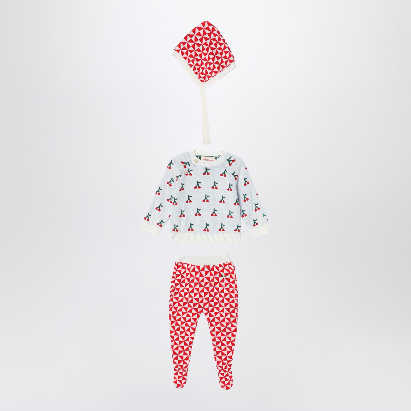 BOBO CHOSES Set tre pezzi Cherry in misto cotone | TheDoubleF