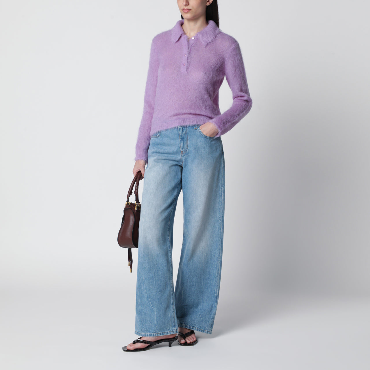 Chloé Lavender alpaca-blend cardigan | TheDoubleF