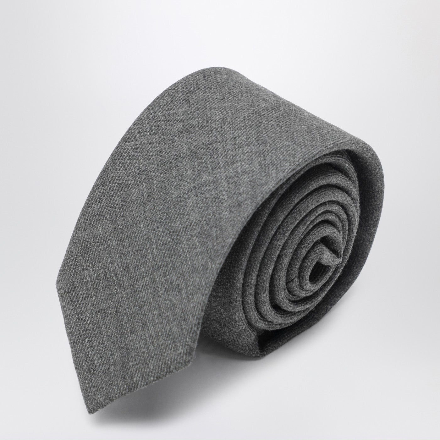 THOM BROWNE Grey wool tie | TheDoubleF