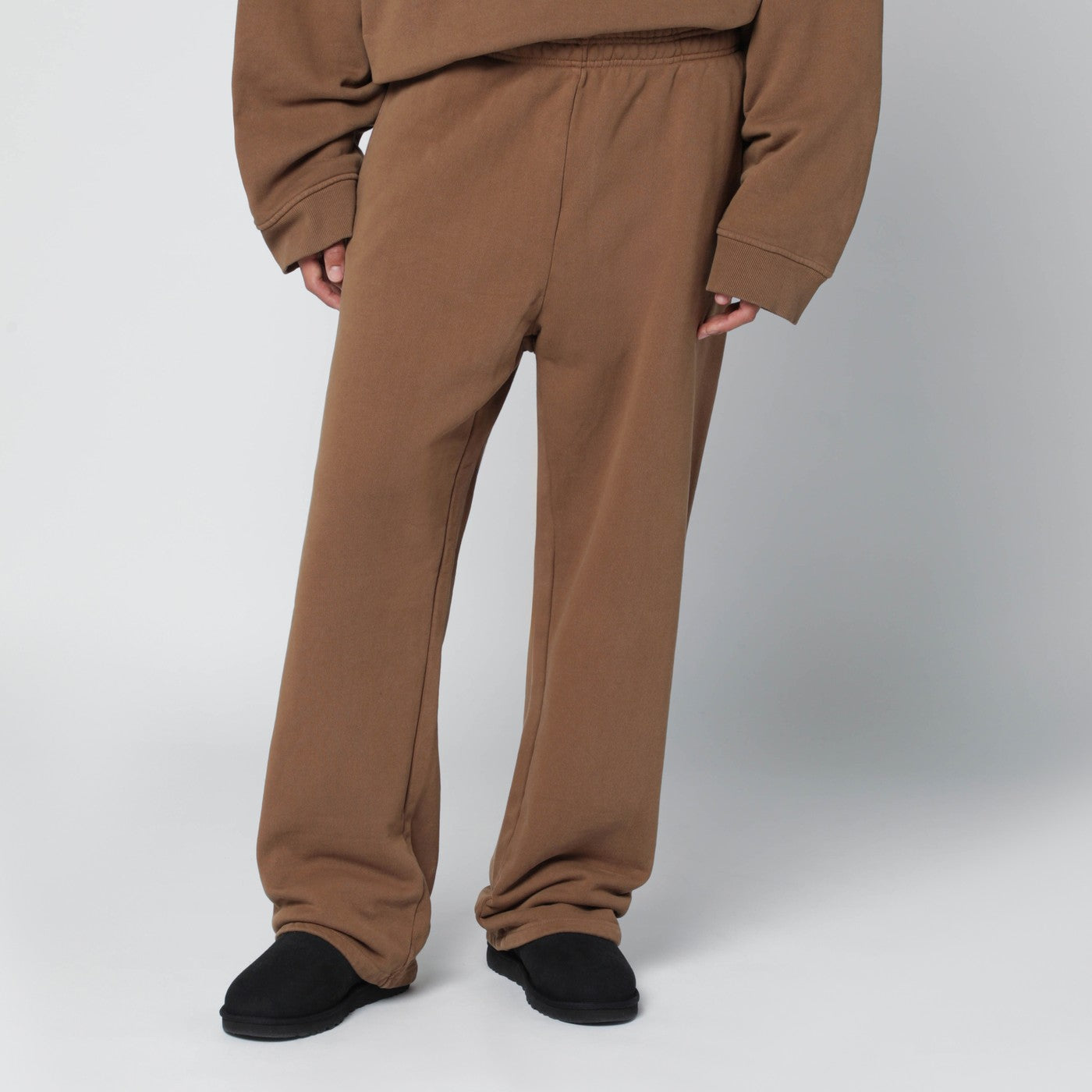ENTIRE STUDIO Brown cotton joggers | TheDoubleF